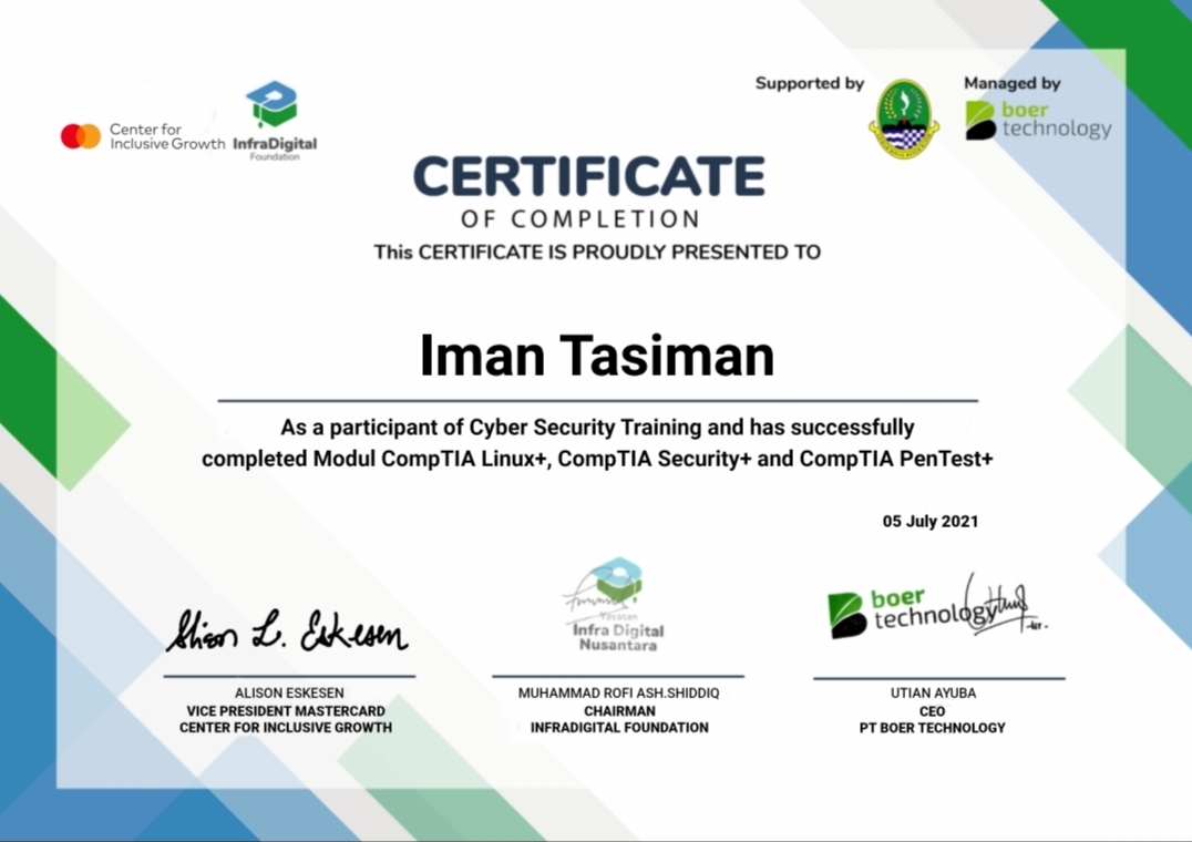 My Portofolio | Iman Tasiman